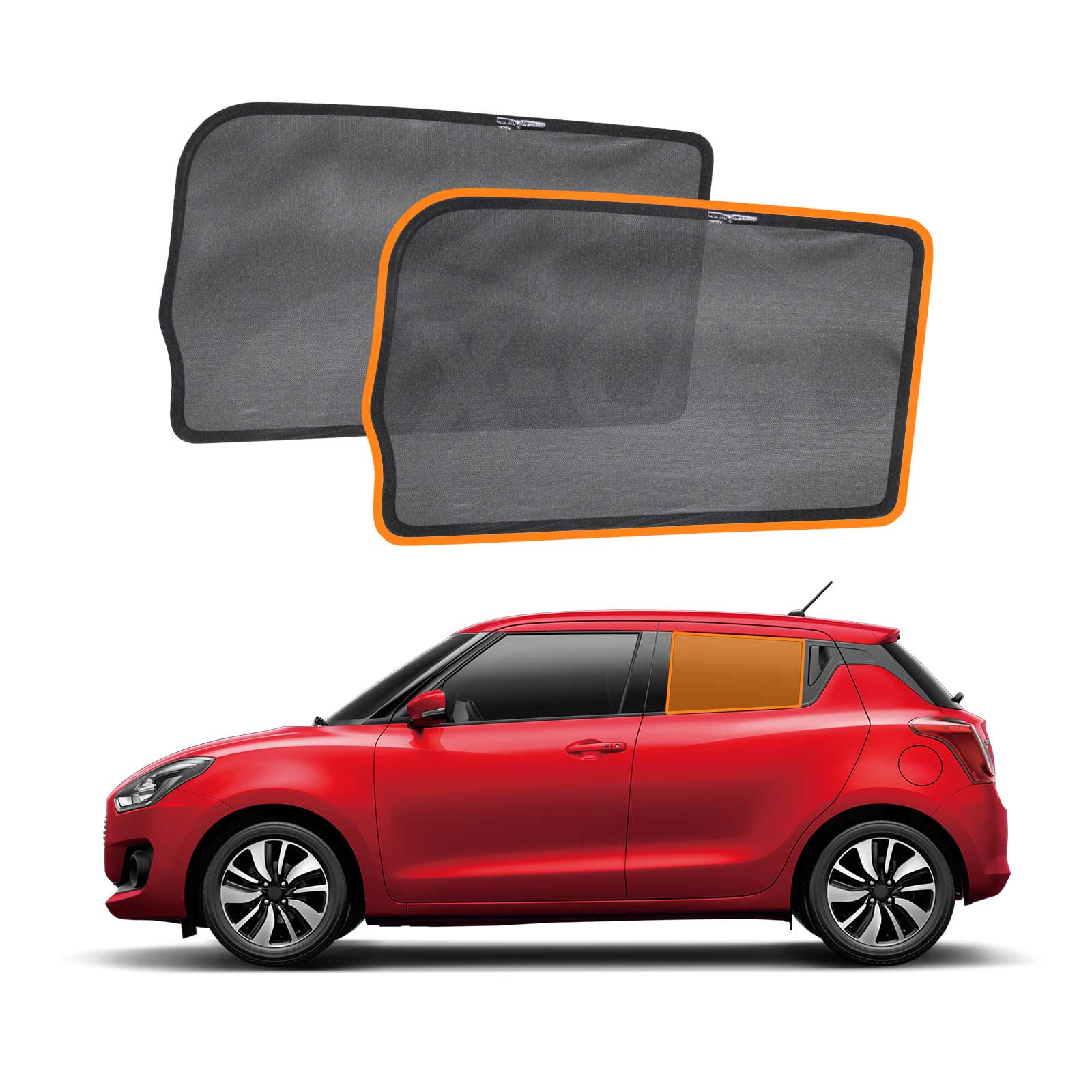 Rear Window Sun Shades for Suzuki Swift 2017-2024 | X-CAR