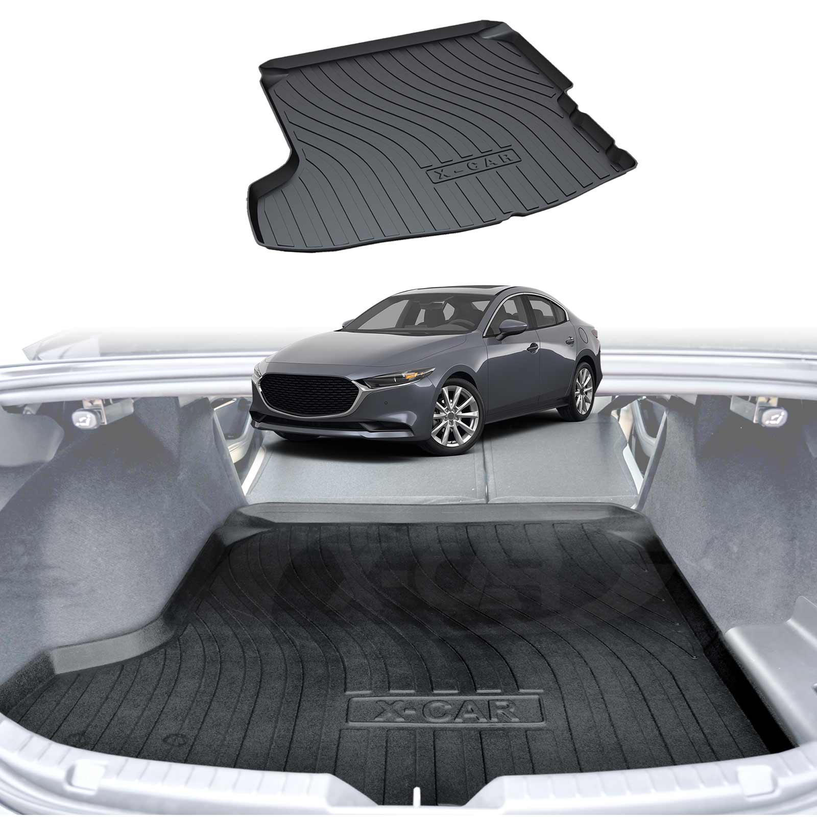 Boot Liner for Mazda 3 Sedan BP 2019-2025 Heavy Duty Cargo Trunk Cover ...