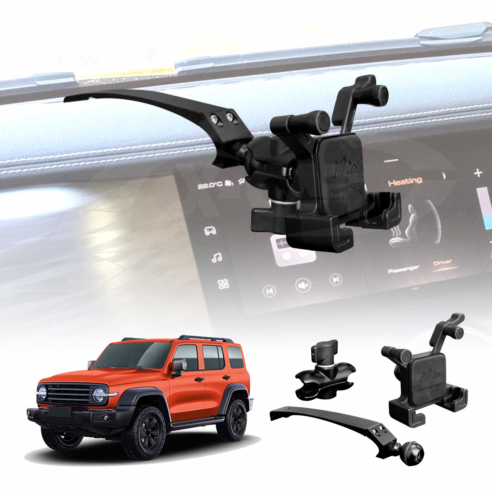 GWM Tank 300 Aluminium Phone Holder Mount AU | X-CAR