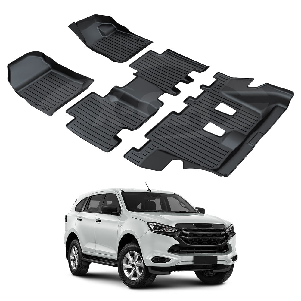3D Floor Mats for Isuzu MU-X 2022-Onwards All-weather Liners| X-CAR