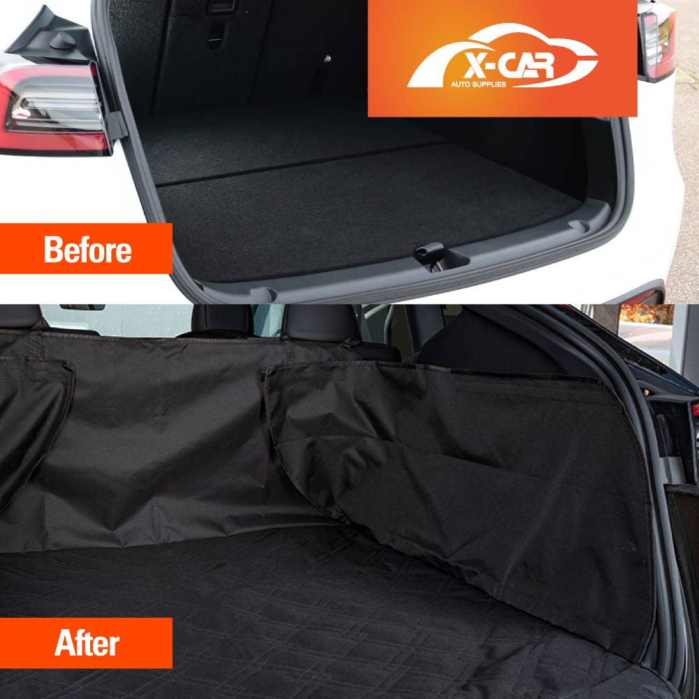 Tesla Model Y 2022-2025 Rear Trunk Cargo Liner Pet Dog Mat Rear Seat B ...