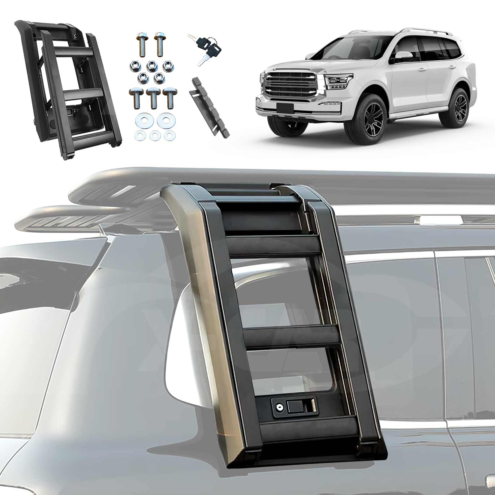 Foldable Liftable Side Ladder for GWM Tank 500 Tank500 2024-2025 Prote ...