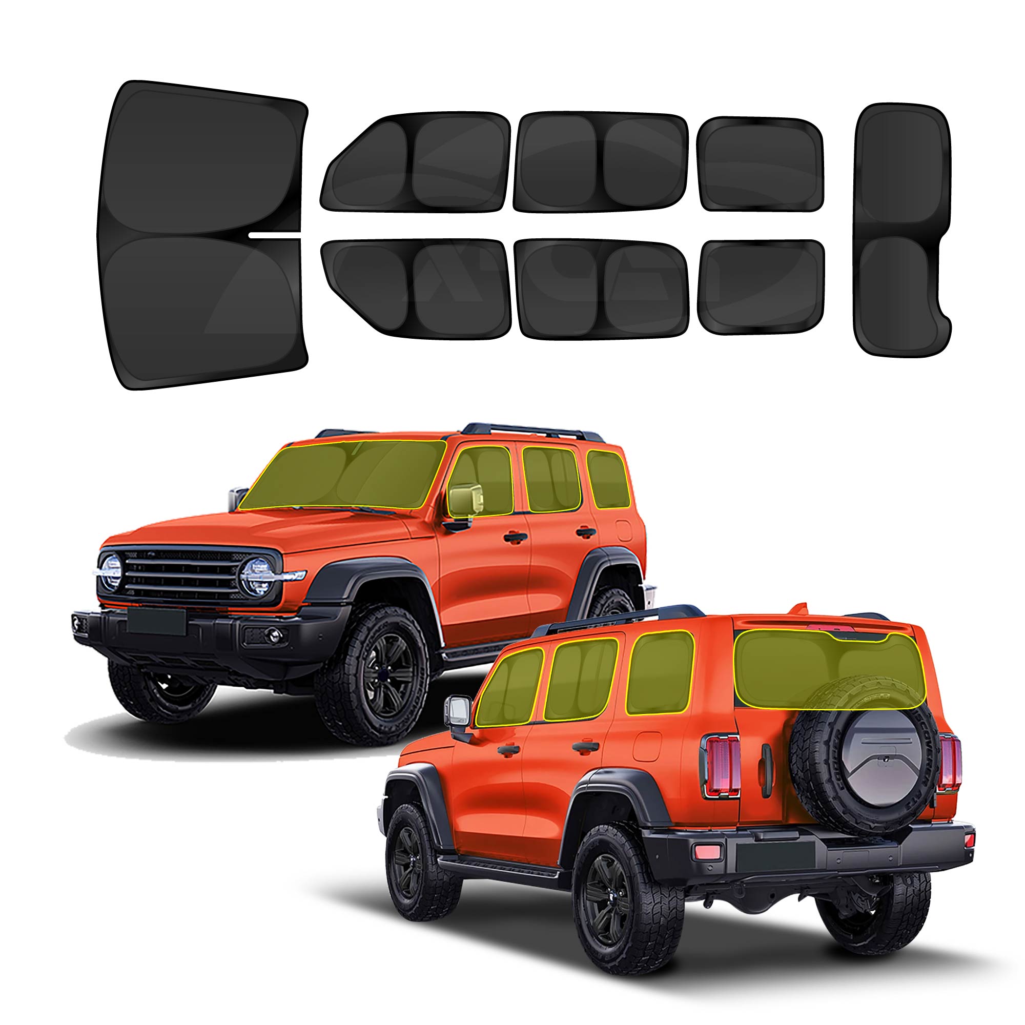 GWM Tank 300 Window Sunshade Privacy Cover AU | X-CAR