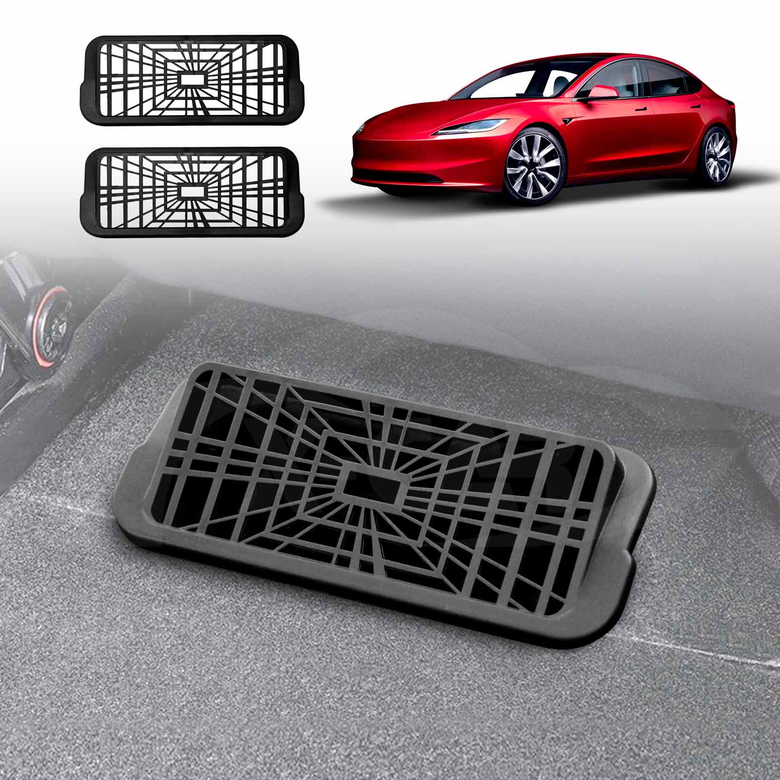 Tesla Model 3 Highland Backseat AC Outlet Vent Cover Grille Protector ...