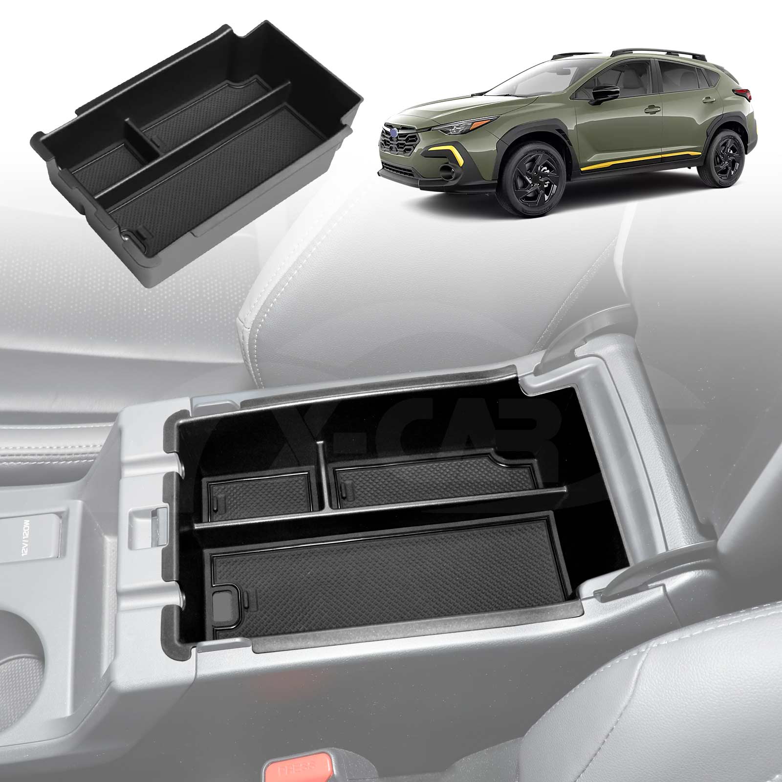 Armrest Organizer Tray for Subaru Crosstrek 2023-Onwards Storage Box ...