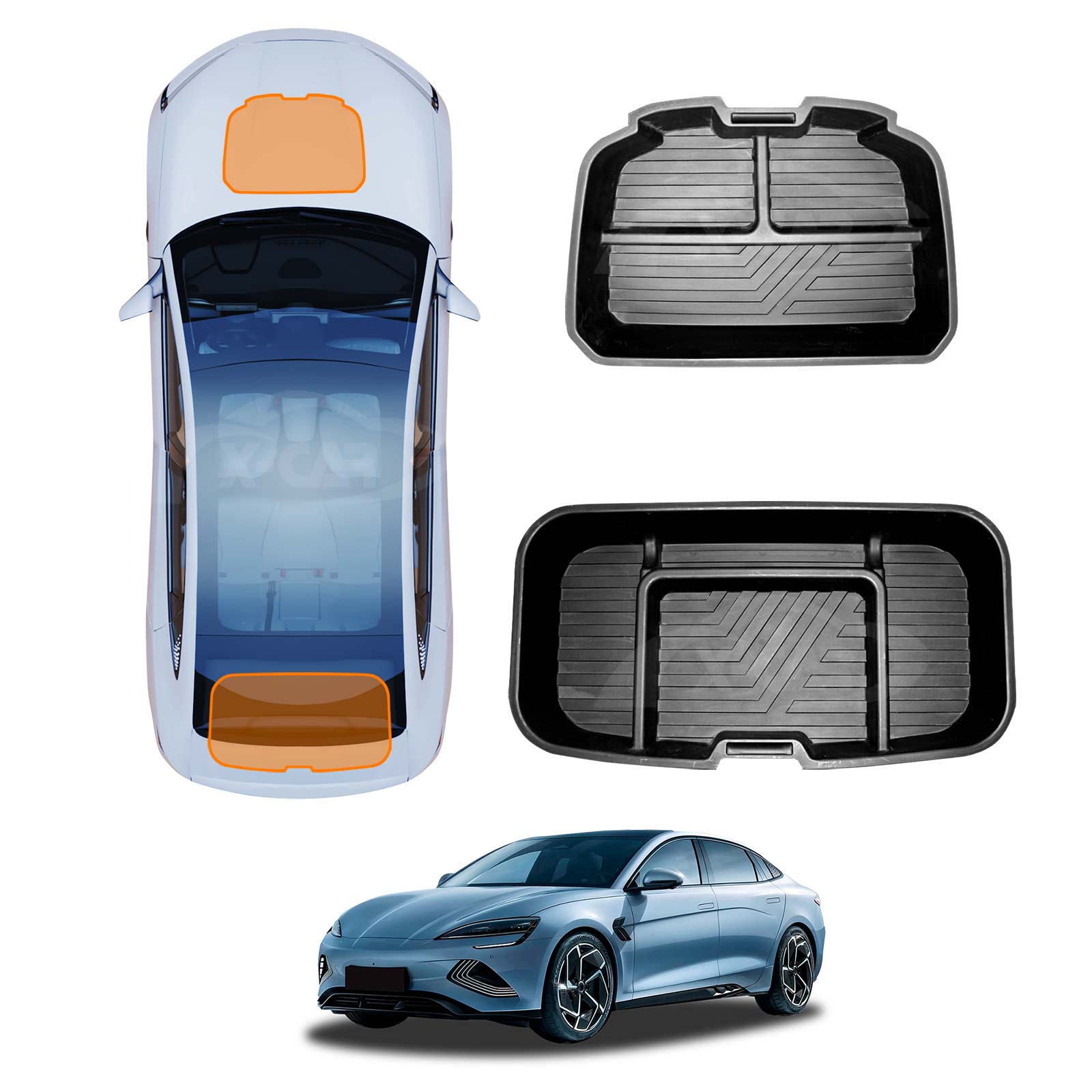 BYD Seal 2023-Onwards Front Trunk Toolbox Luggage Tray Organizer ...