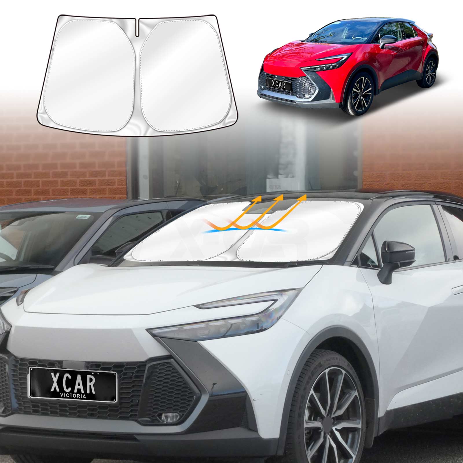 Windshield Sun Shade for Toyota CHR C-HR 2024-2025 | X-CAR