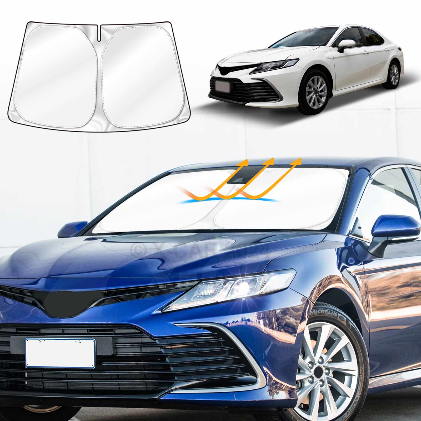 WindScreen Sun Shade for Toyota Camry 2018-Onwards WindShield Sun Visor ...