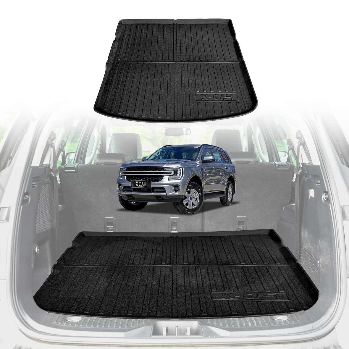 Boot Liner / Back Seat Protector for Ford Everest 2022-Onwards Cargo T ...