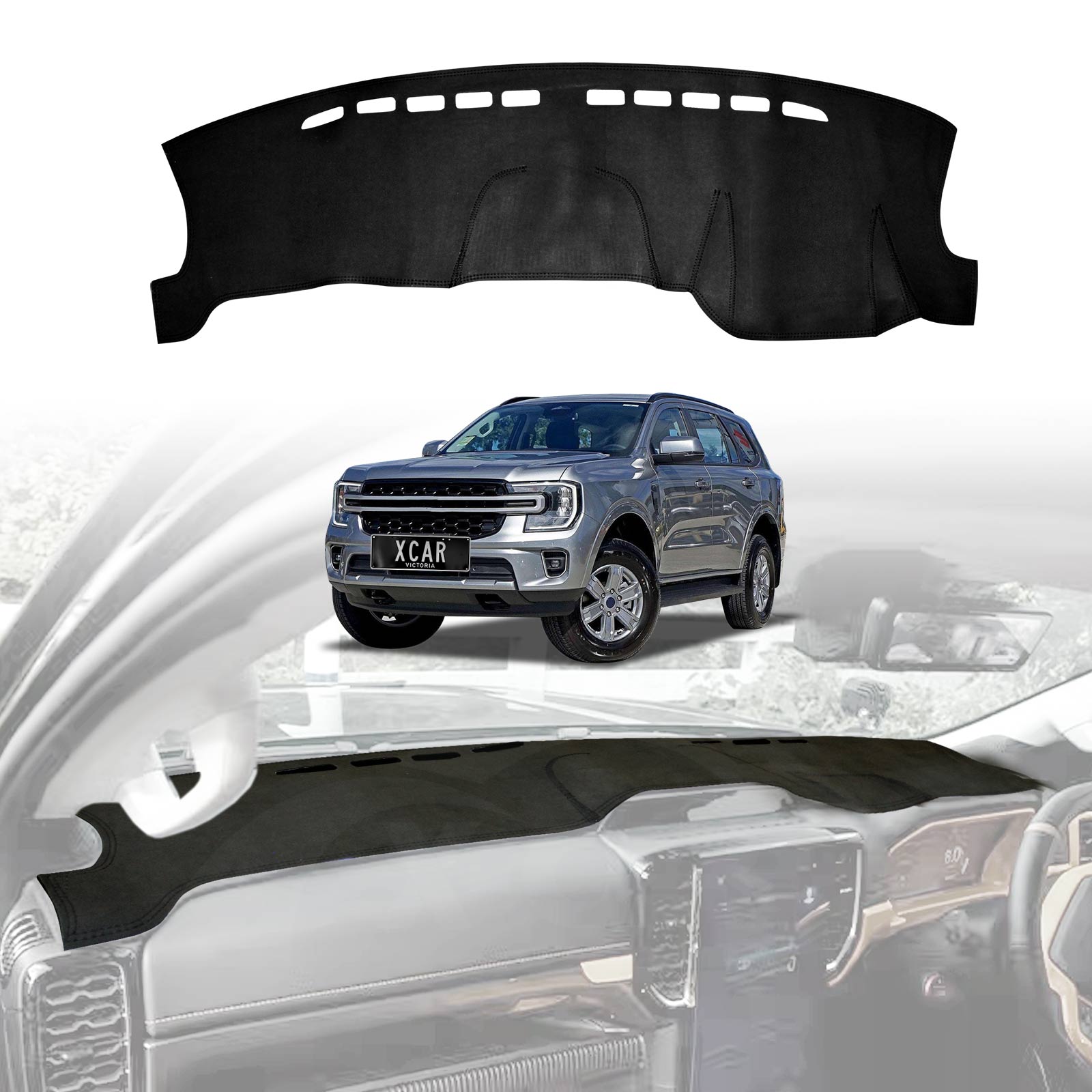 Dash Mat for Ford Everest 2022-2025 Non-Slip Dashboard Pad Cover | X-CAR