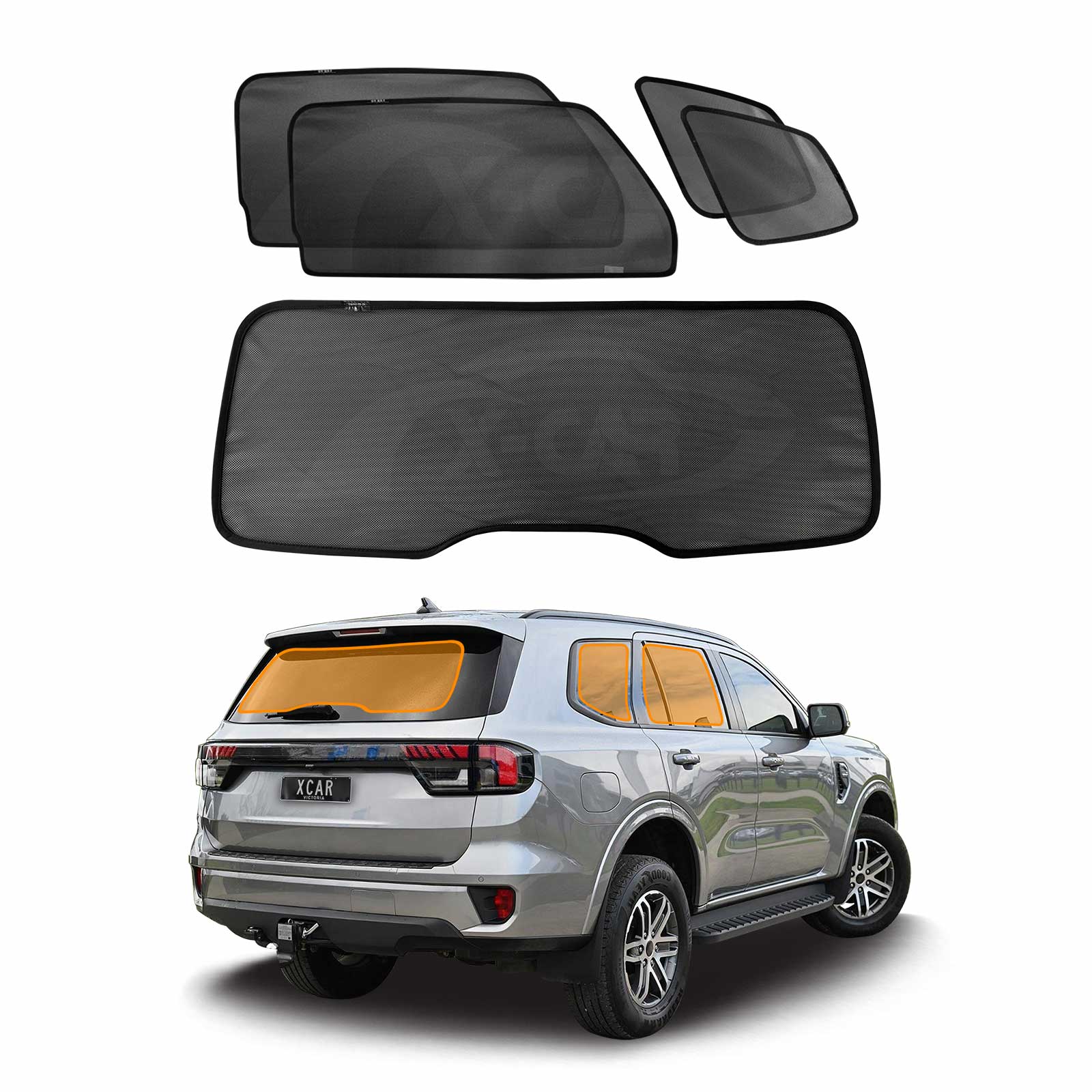 Window Sun Shades for Ford Everest 2022-Onwards | X-CAR