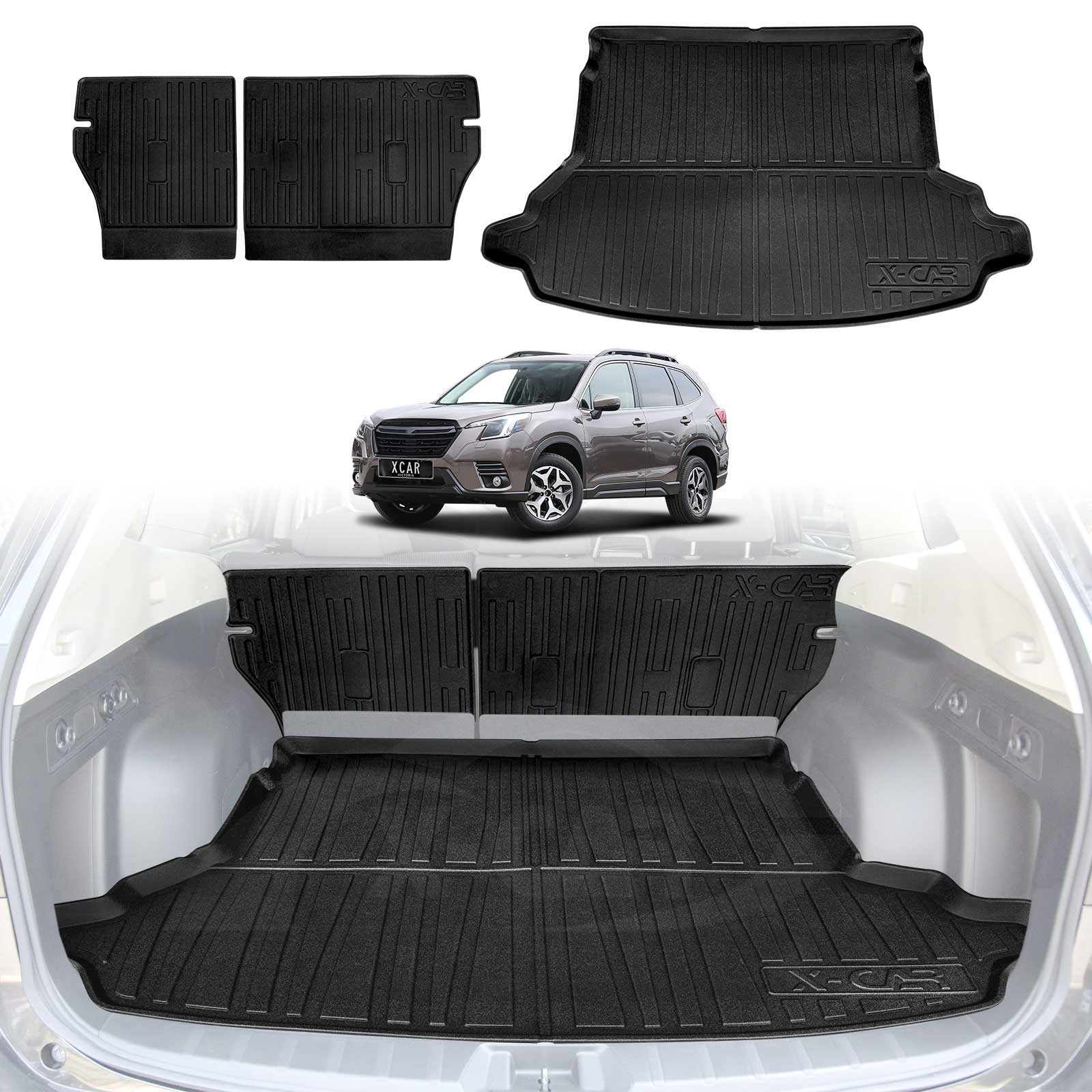 Boot Liner / Back Seats Protector for Subaru Forester 2018-2024 Trunk ...