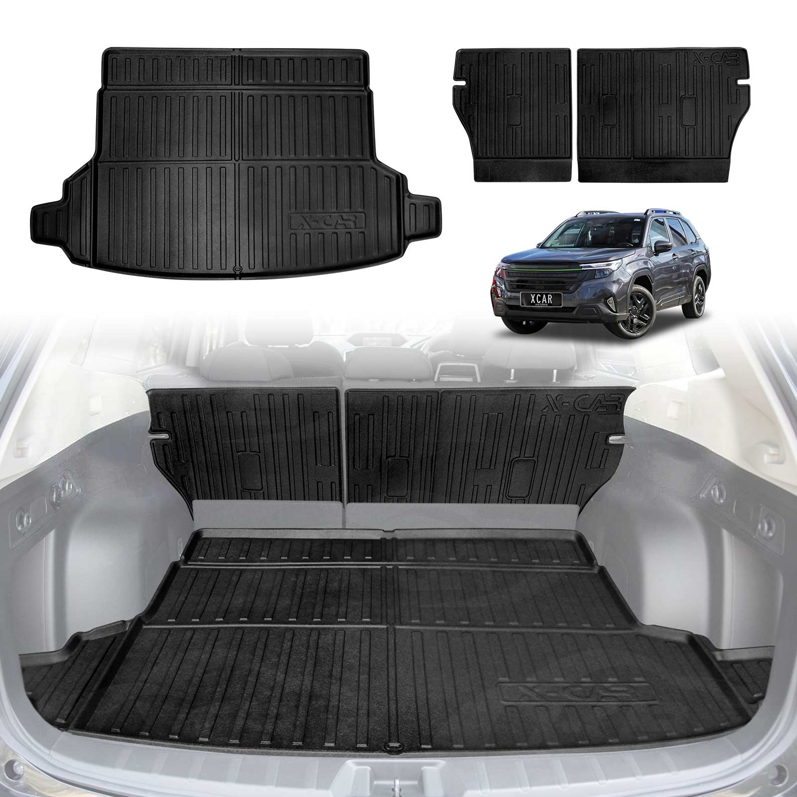 Boot Liner /Back Seat Protector for Subaru Forester 6th Gen 2025-Onwar ...