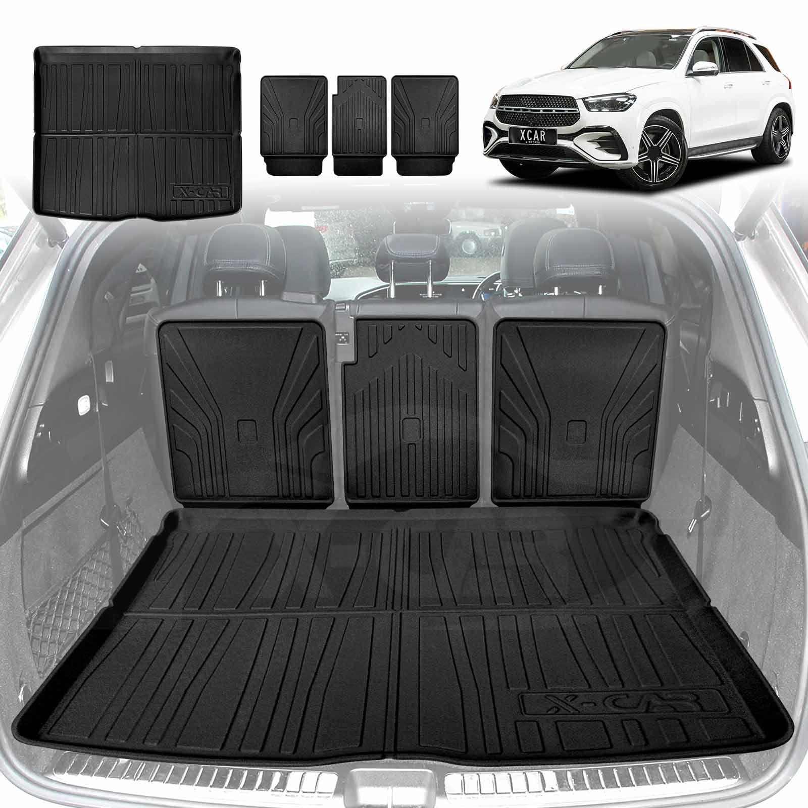 Boot Liner/ Back Seat Protector for Mercedes-Benz GLE 7 Seater 2018 ...
