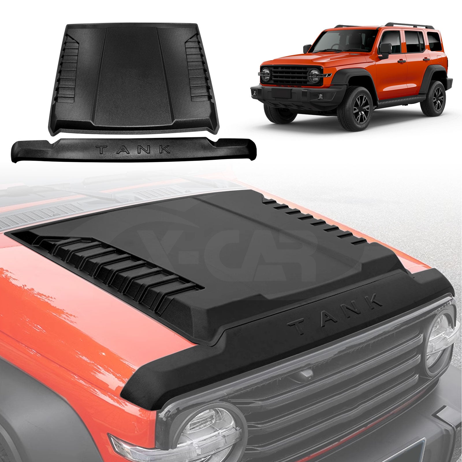 Scoop Hood Cover/ Bonnet Protector for GWM Tank 300 Tank300 2023-2025 ...
