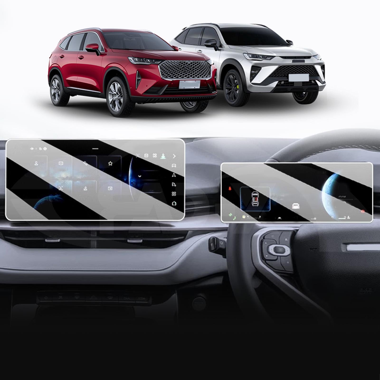 GWM Haval H6 & H6 GT 2021-2025 Dash Screen Protector Center Console ...