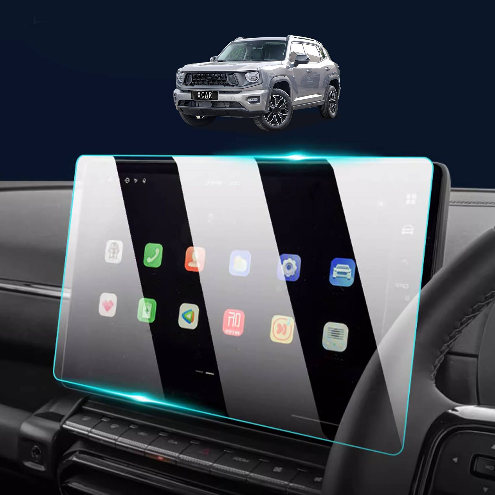 Tempered Glass Screen Protector for GWM Haval H7 2025-Onwards ...