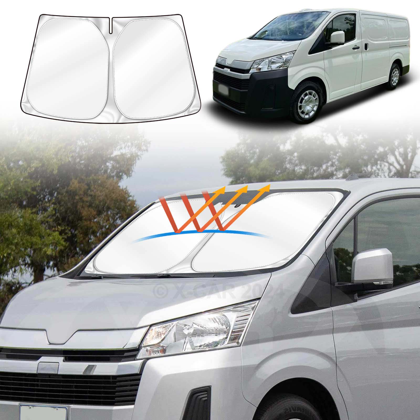 X-CAR Windscreen Sun Shade for Toyota HiAce Van 2019-Onwards