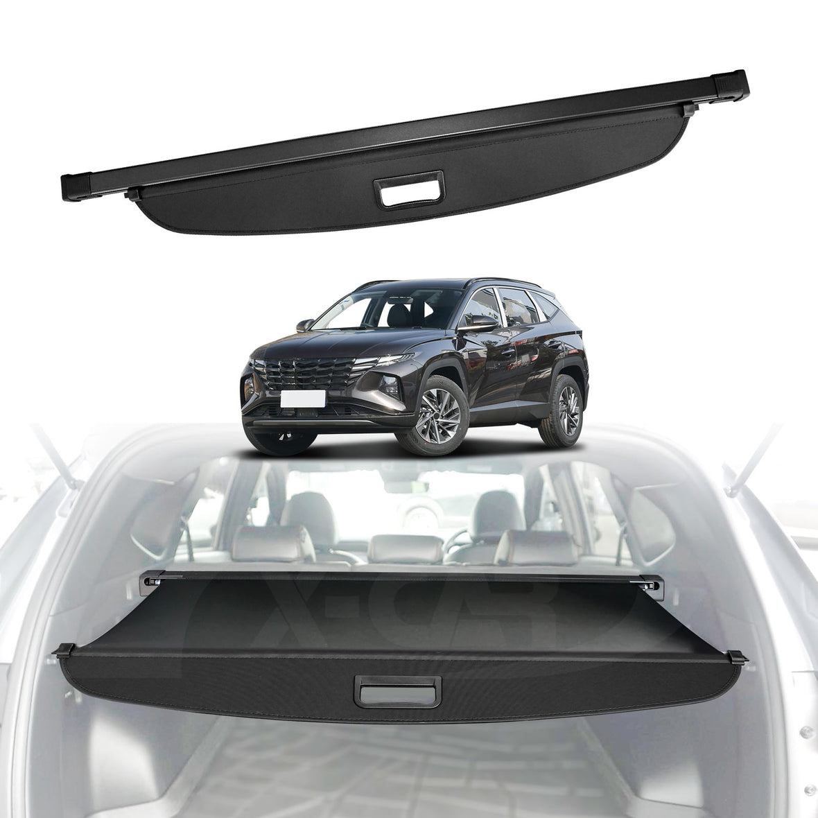 Retractable Cargo Cover for Hyundai Tucson 2021-2025 Canvas Trunk Lugg ...