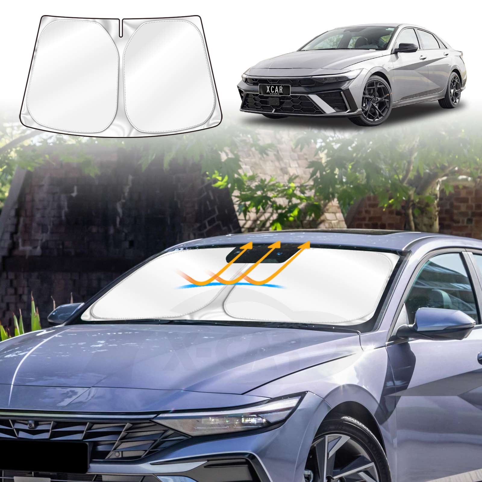 Windshield Sun Shade for Hyundai i30 Sedan 2020-Onwards | X-CAR