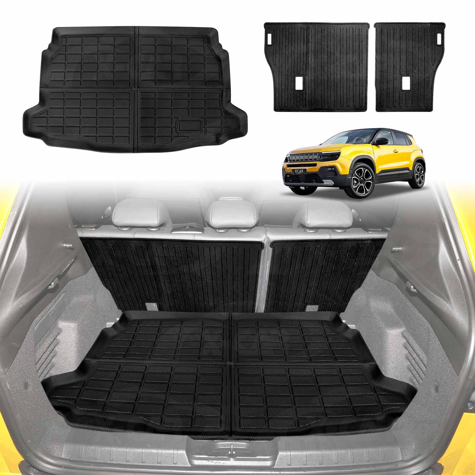Boot Liner/Back Seat Protector for Jeep Avenger 2024-Onwards Cargo Tru ...