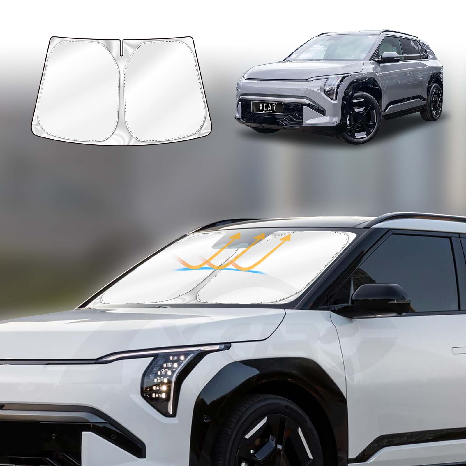 WindScreen Sun Shade for Kia EV3 2025-Onwards WindShield Blind | X-CAR