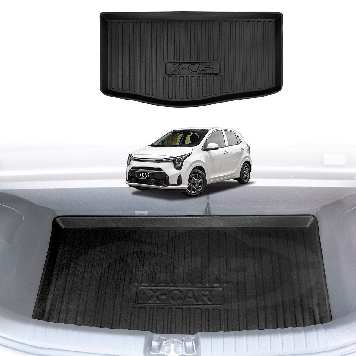 Boot Liner for Kia Picanto 2016-Onwards Luggage Tray Cargo Mat 3D ...