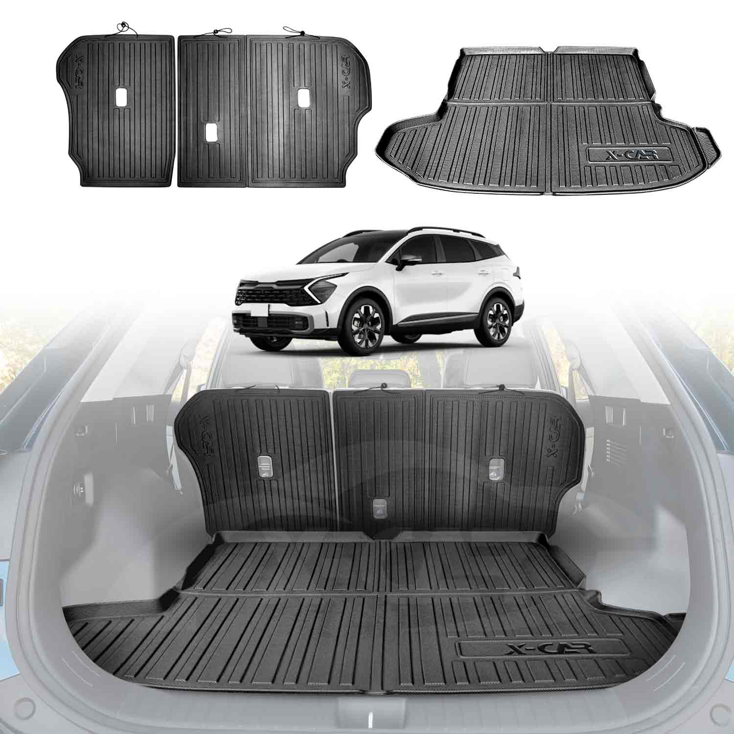 Boot Liner for Kia Sportage 2021-Onwards Cargo Trunk Mat Luggage Tray ...