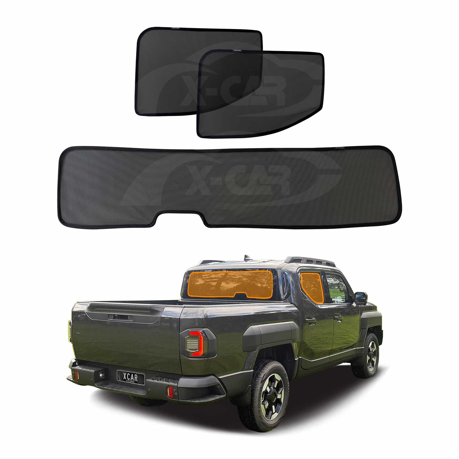 Window Sun Shades for Kia Tasman Dual Cab 2025-Onwards| X-CAR