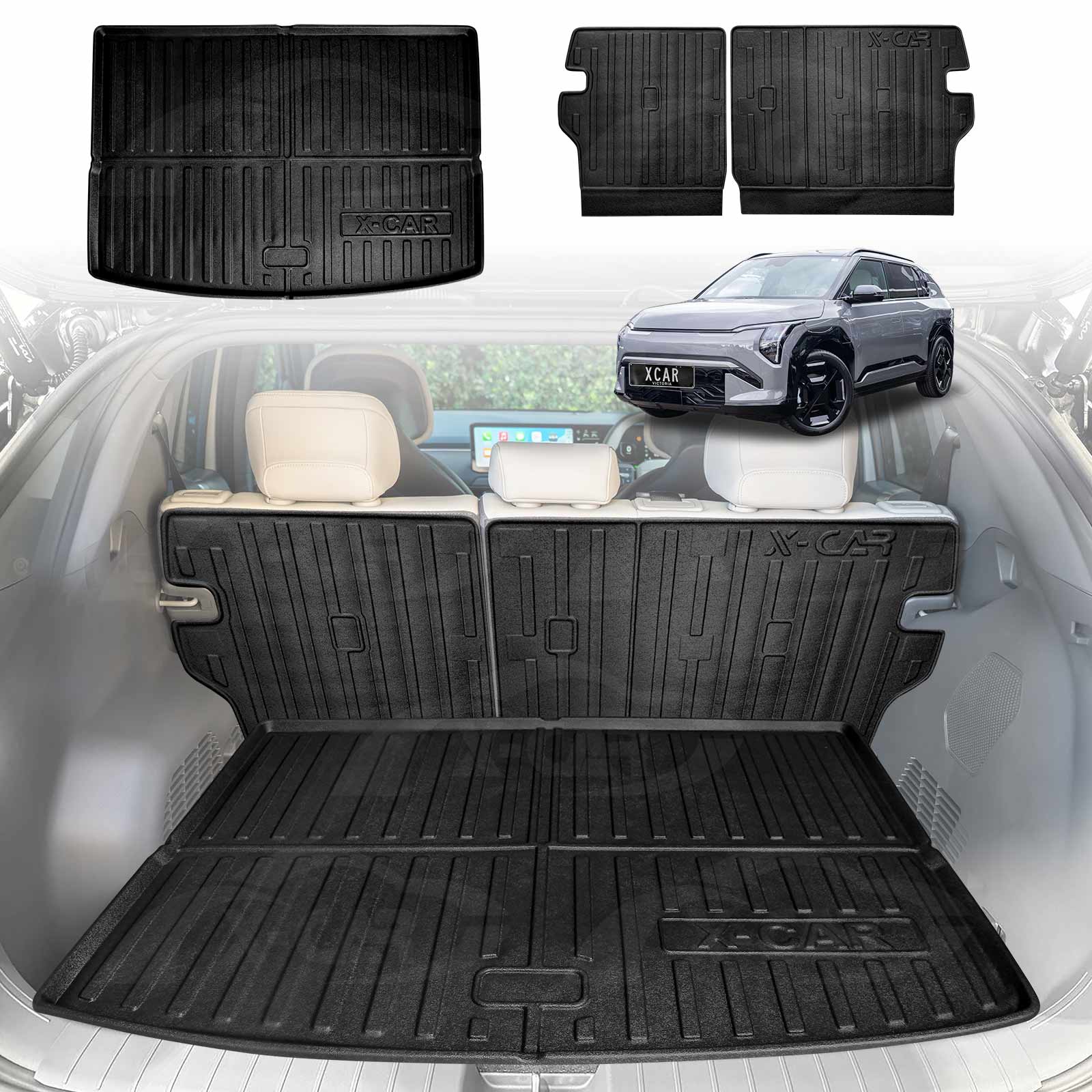 Boot Liner / Back Seat Protector for Kia EV3 2025-Onwards All Weather ...