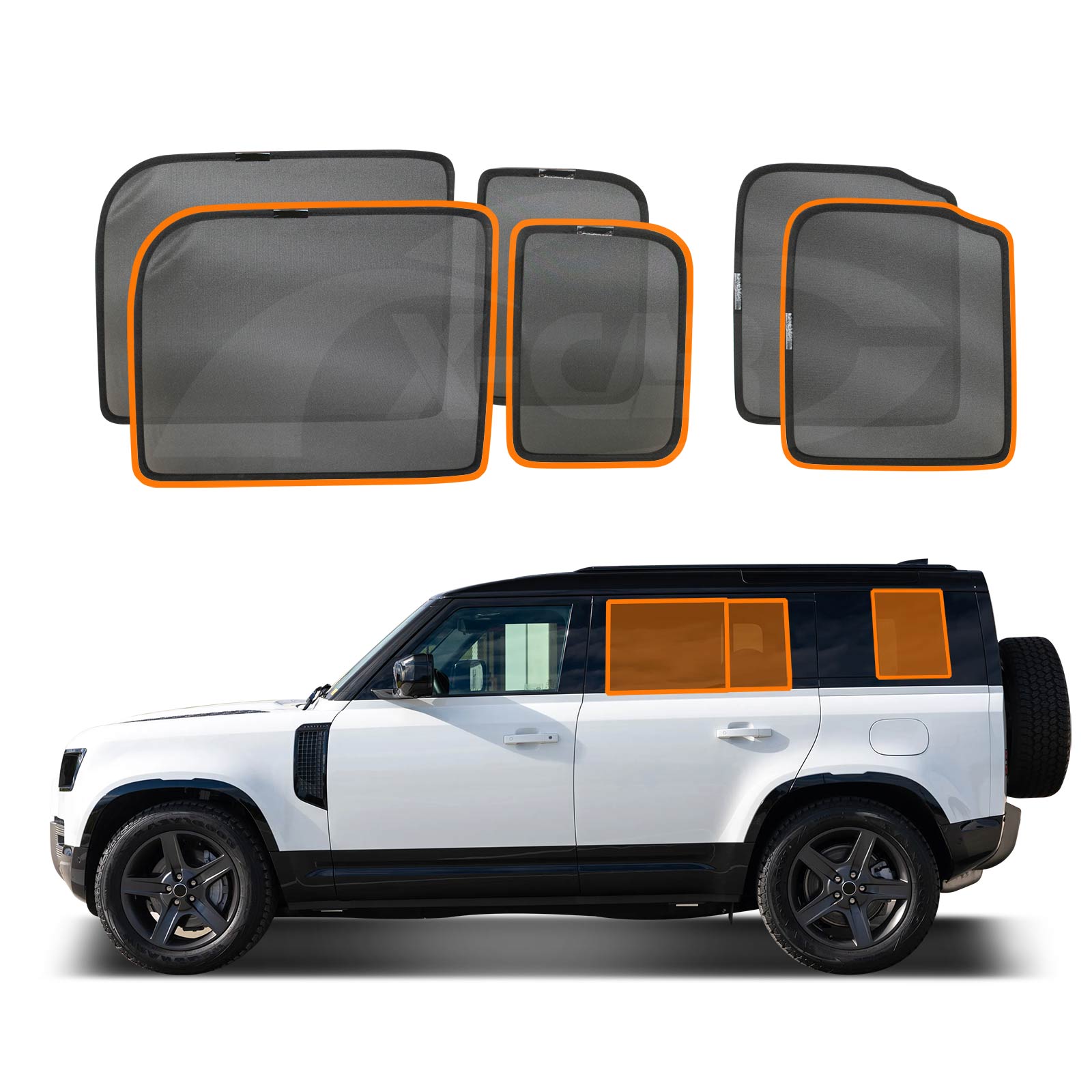 Magnetic Window Sun Shade for Land Rover Defender 2020-2025 Car Sun ...