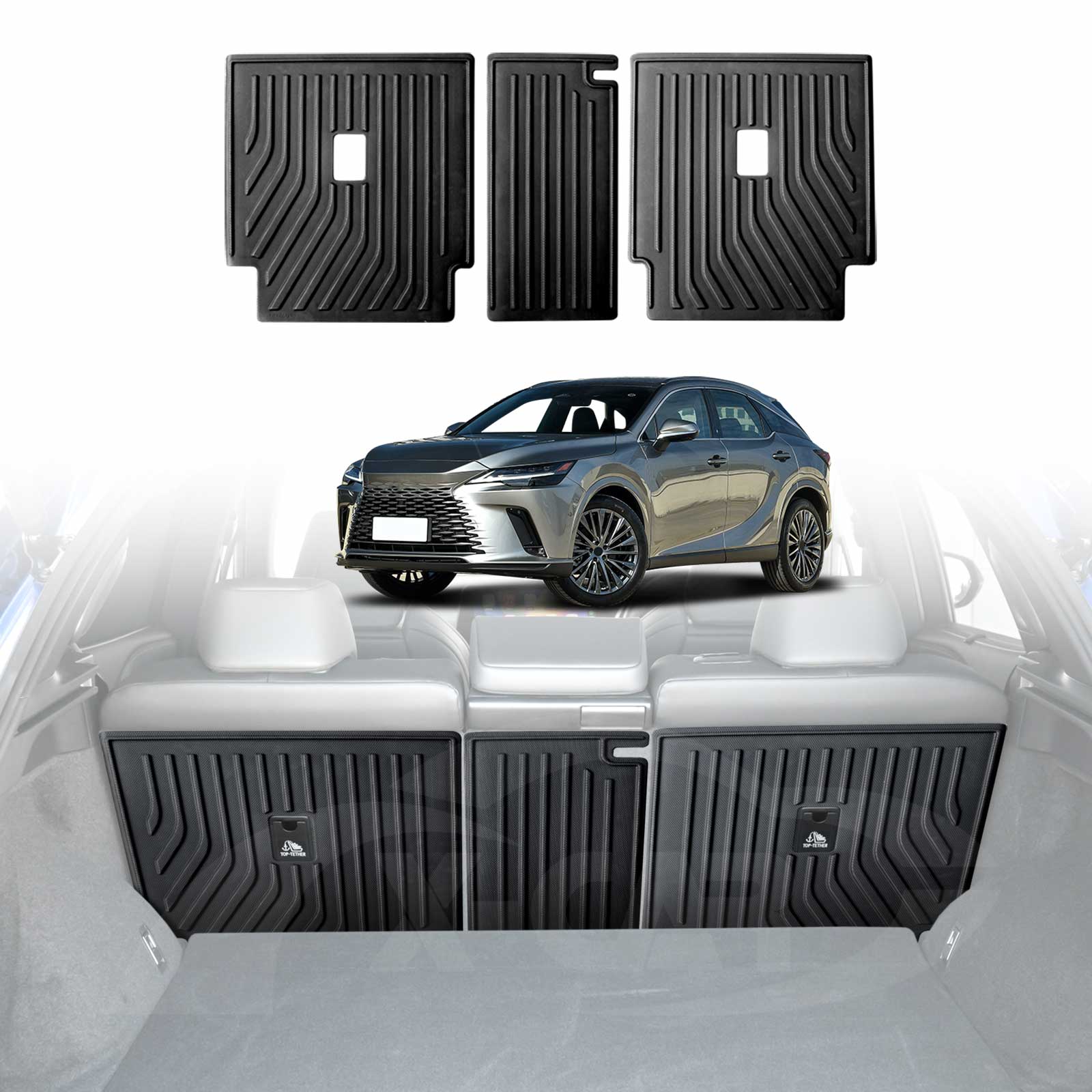 Kick mats for Lexus RX350 RX350h RX500h 2022-Onwards Car Back Seats ...