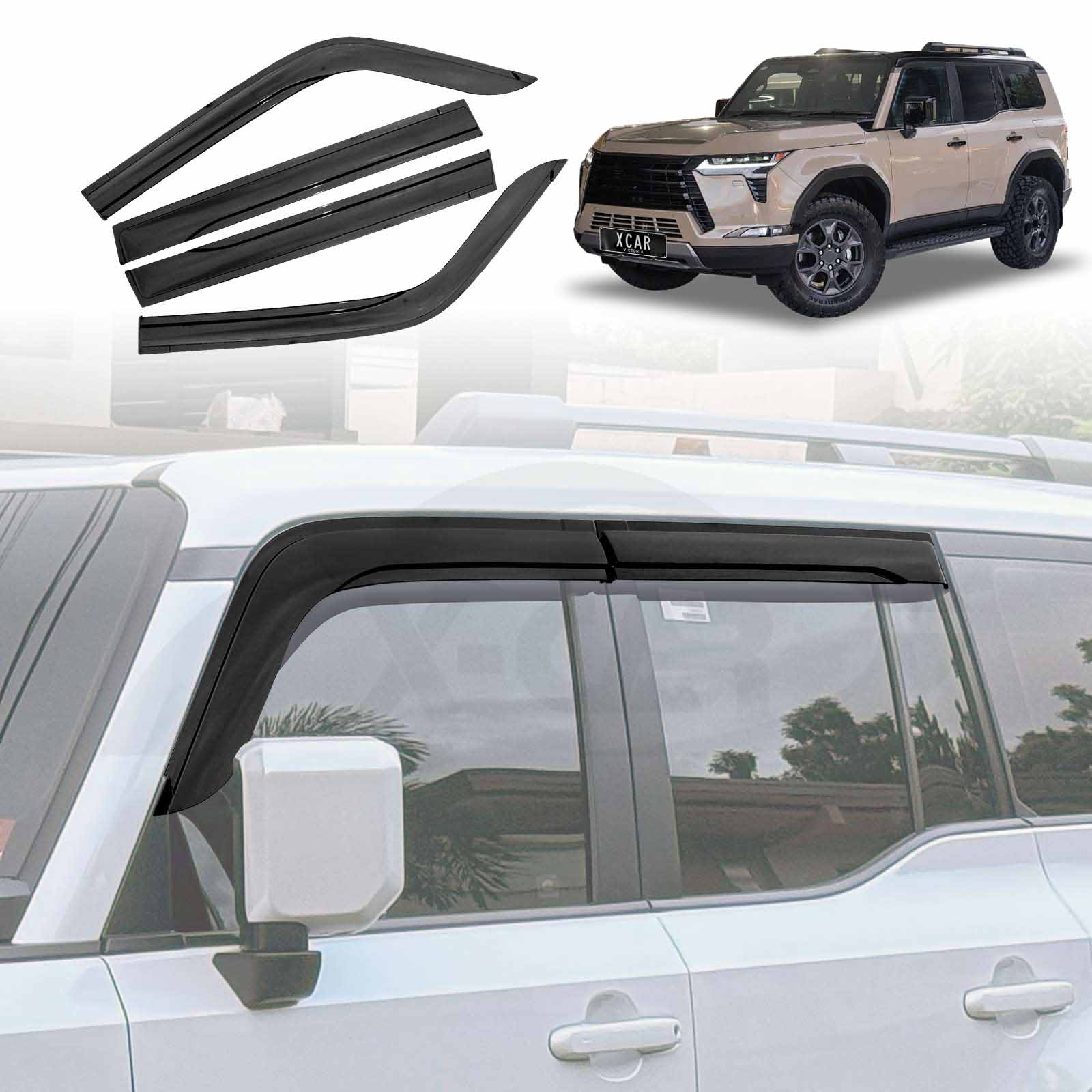 Weathershields for Lexus GX 550 GX550 2024-Onwards Car Weather Shields ...
