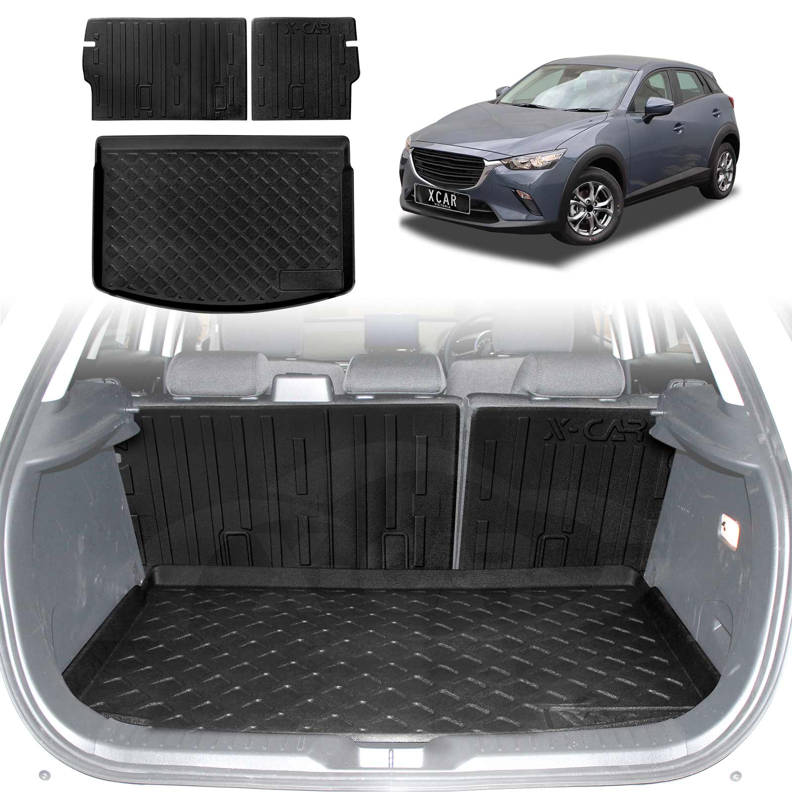 Boot Liner/ Back Seat Protector for Mazda CX-3 CX3 2015-Onwards | X-CAR
