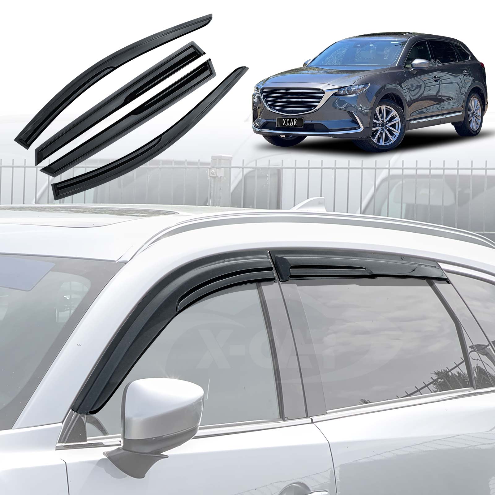 WeatherShields for Mazda CX-9 CX9 2016-Onwards Car Weather Shields | X-CAR