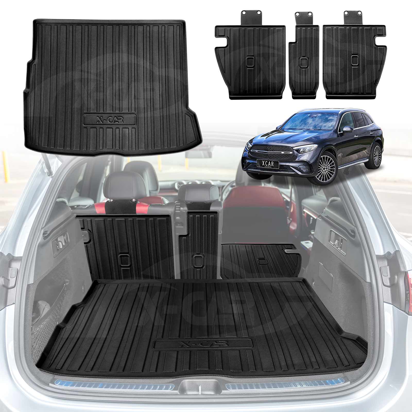 Boot Liner / Back Seat Protector for Mercedes-Benz GLC Class X254 2022 ...
