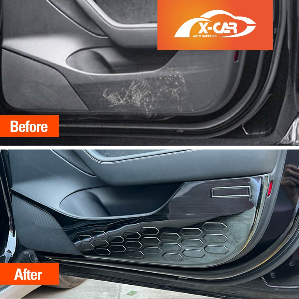 Steel Car Door Protector Cover Panel Guard For Tesla Model Y 2022-2025 ...