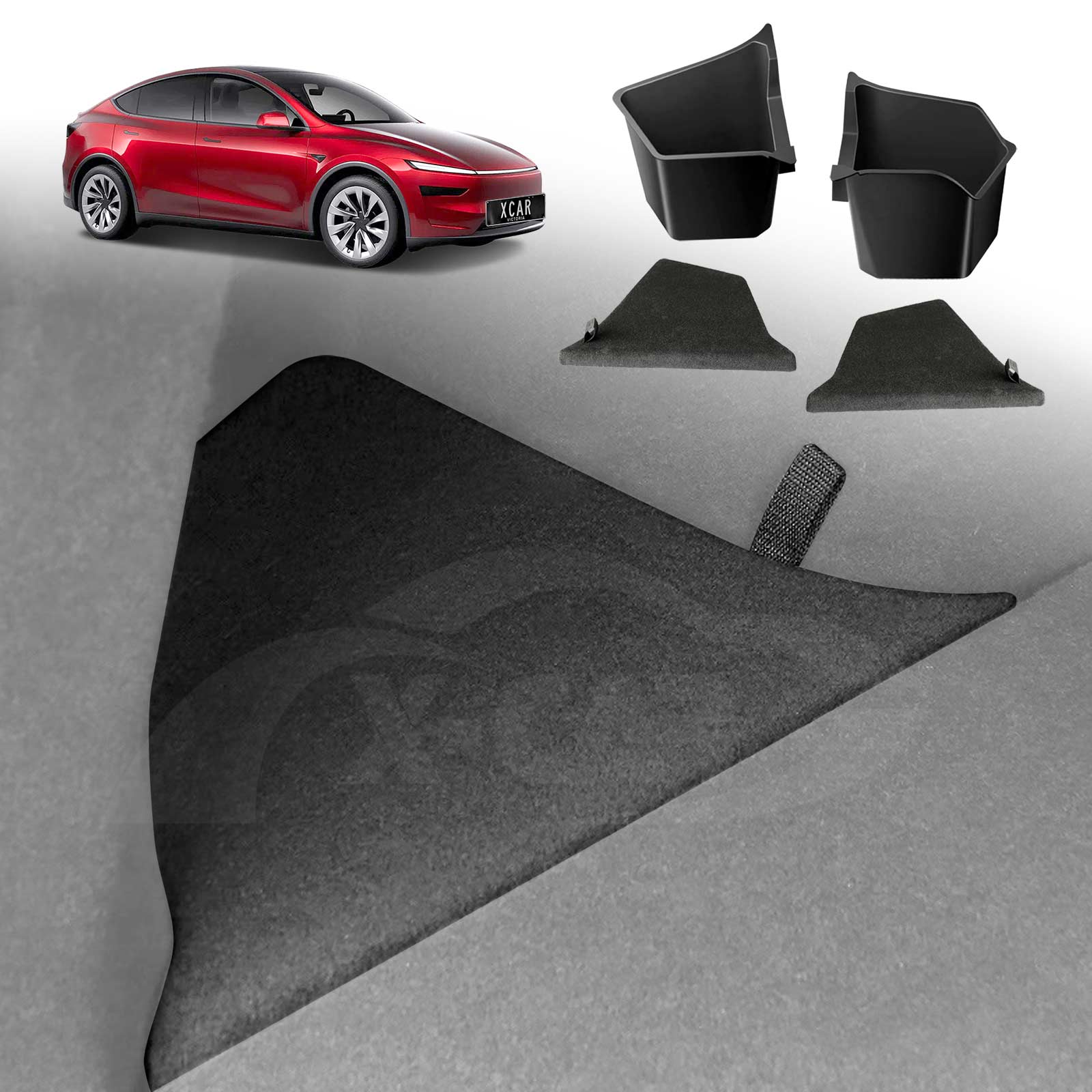 Trunk Side Storage Bins for Tesla Model Y Juniper 2025-Onwards Hidden ...