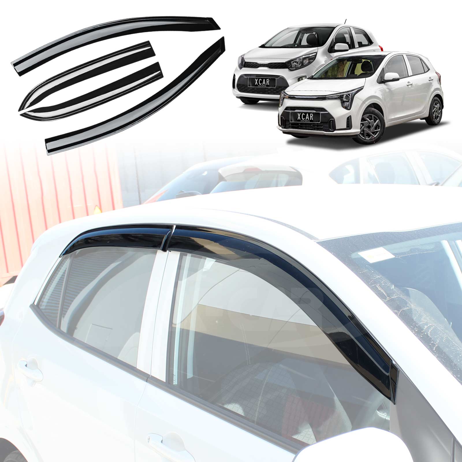WeatherShields for Kia Picanto 2016-Onwards Car Accessories Weather ...