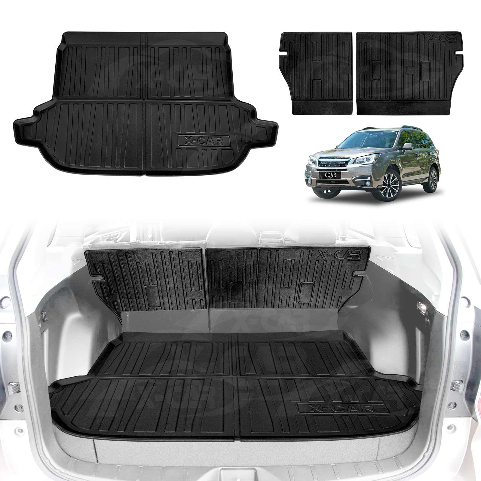 Boot Liner/ Back Seat Protector for Subaru Forester 2012-2018 Cargo ...