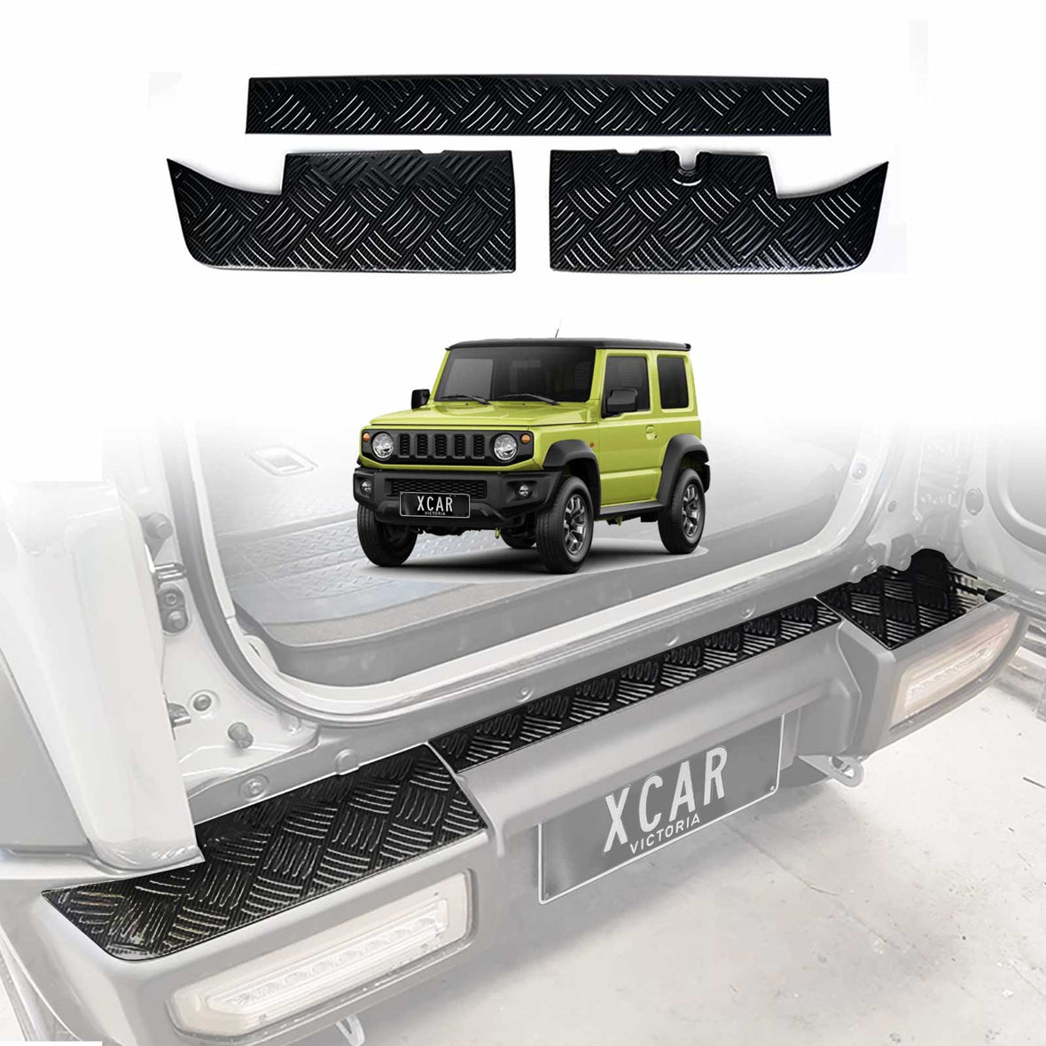 Rear Bumper Guard Trunk Protector Cover for Suzuki Jimny 3-Door 2018-O ...