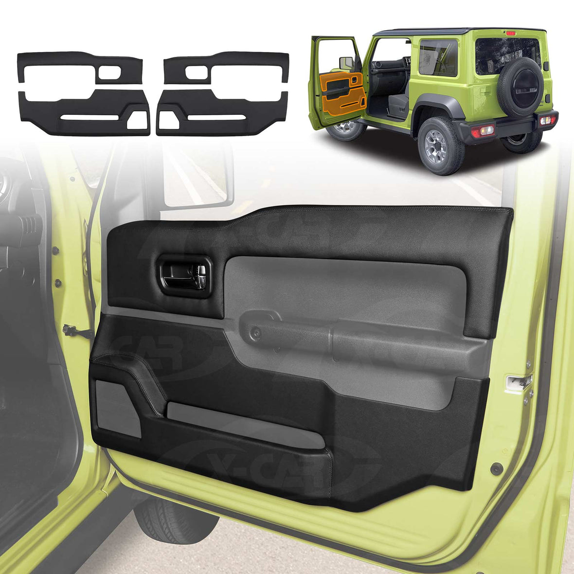 Front Door Protector Cover Panel for Suzuki Jimny 3‑Door 2018–Onwards ...
