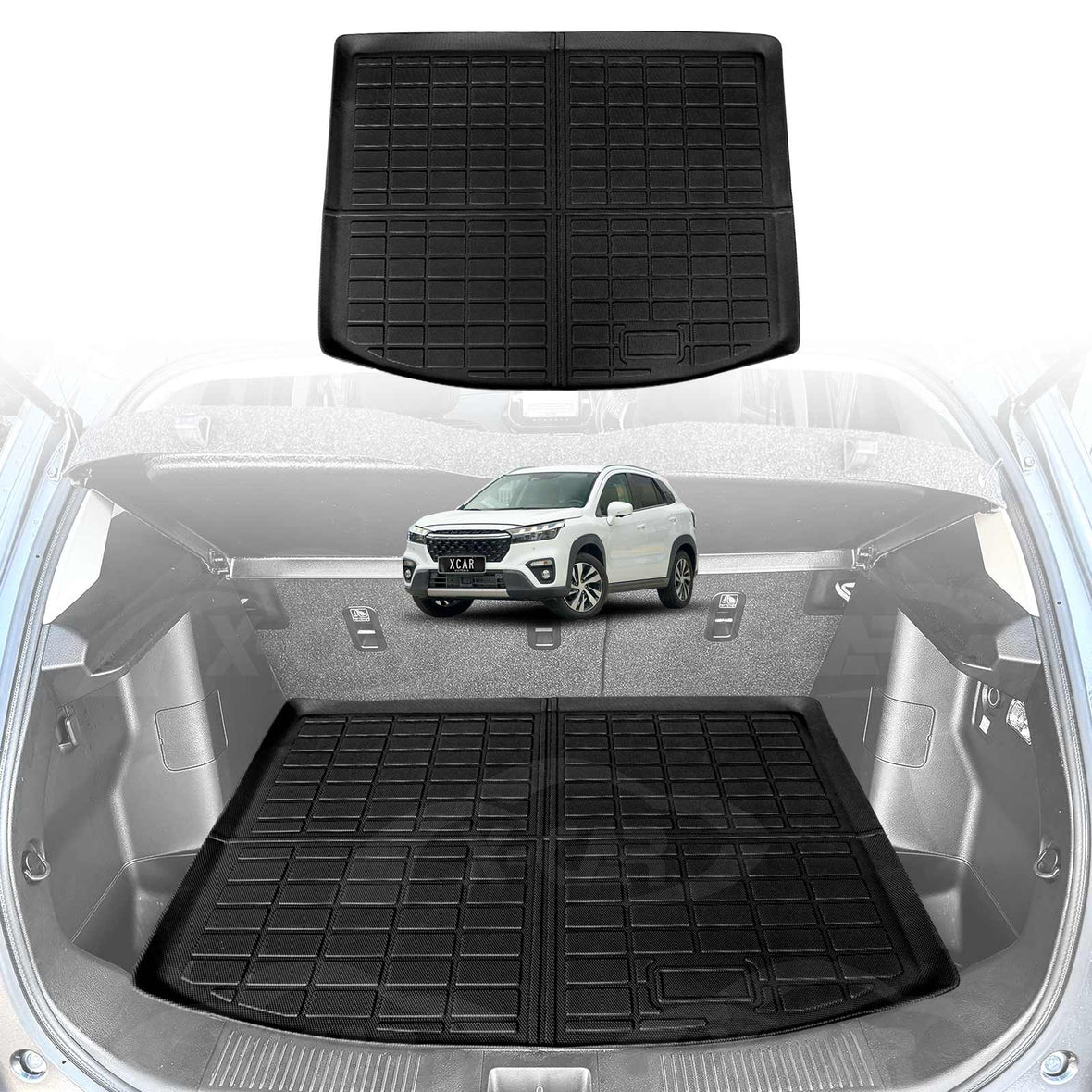 Boot Liner for Suzuki S-Cross 2022-Onwards All Weather Heavy Duty Carg ...