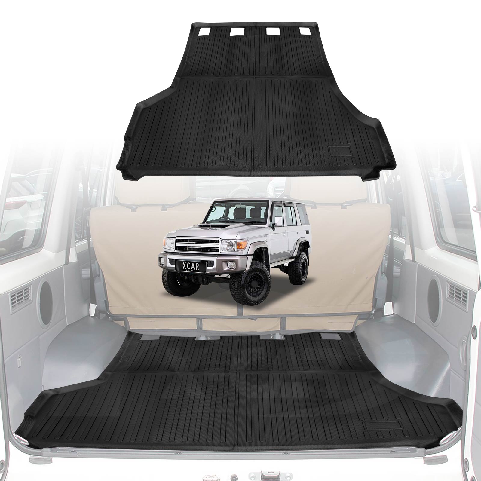 Boot Liner for Toyota Landcruiser 70/76 Series 2012-2023 Cargo Trunk ...