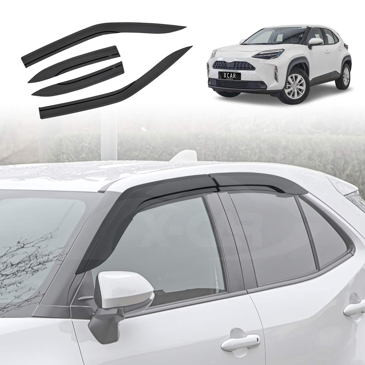 Weathershields for Toyota Yaris Cross MXP Series 2020-Onwards Car ...