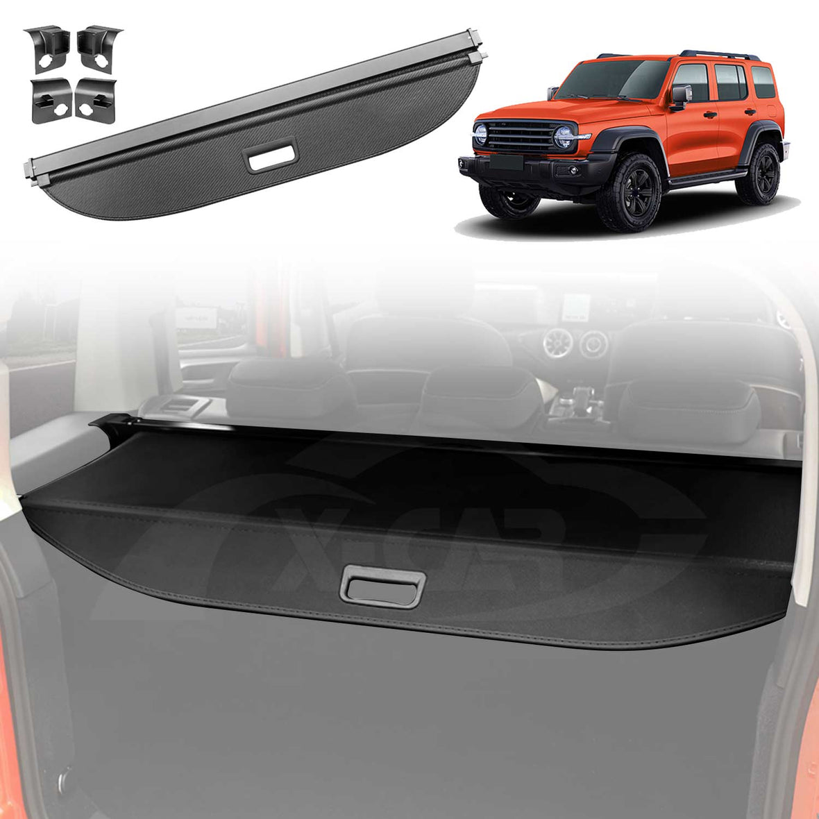 Retractable Cargo Cover for GWM Tank 300 2023-2025 trunk Luggage Shiel ...