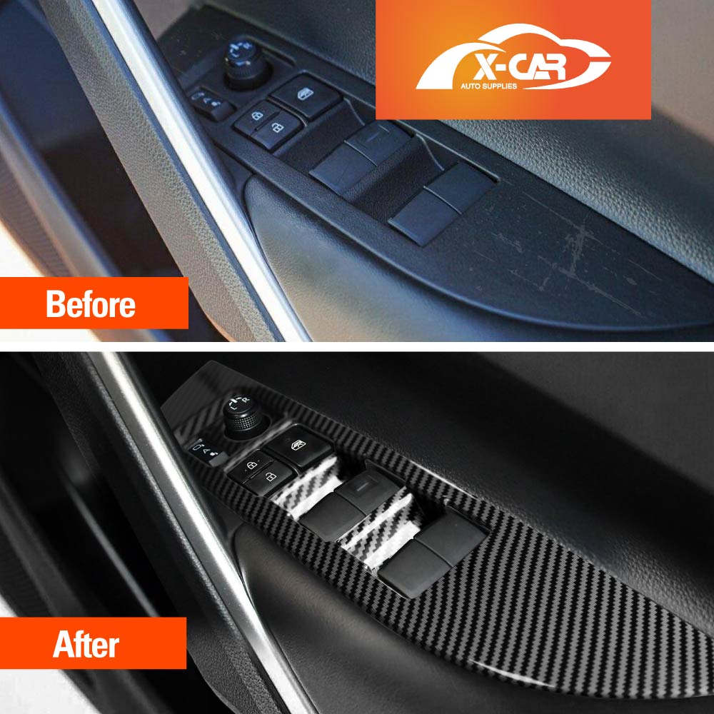 X-CAR Cup Holder Window Control Panel Trim for Toyota Corolla Cross