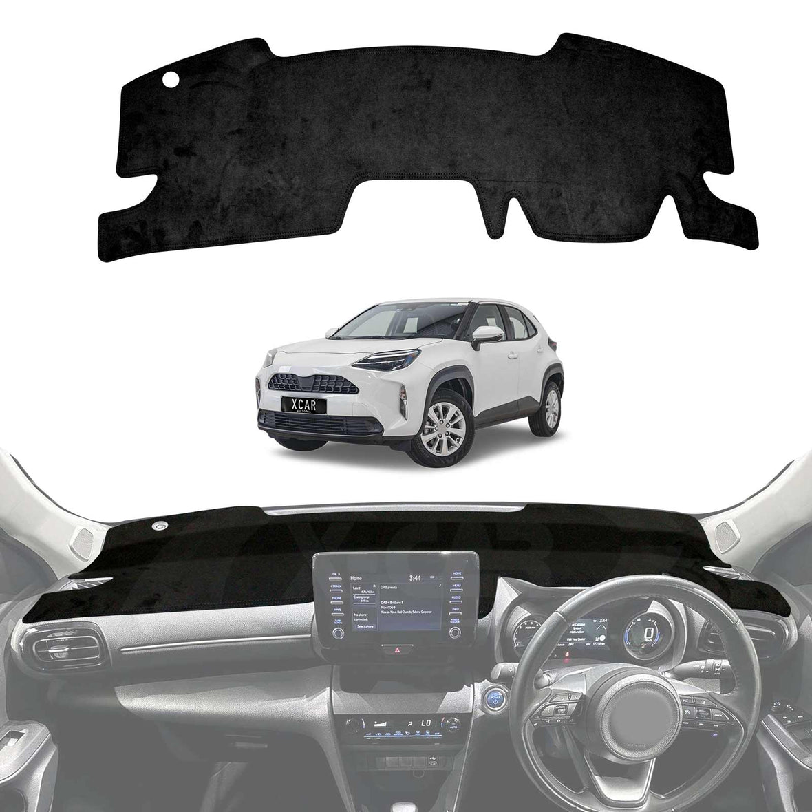 Dash Mat for Toyota Yaris Cross MXP Series 2020-Onwards Non-Slip Dashb ...