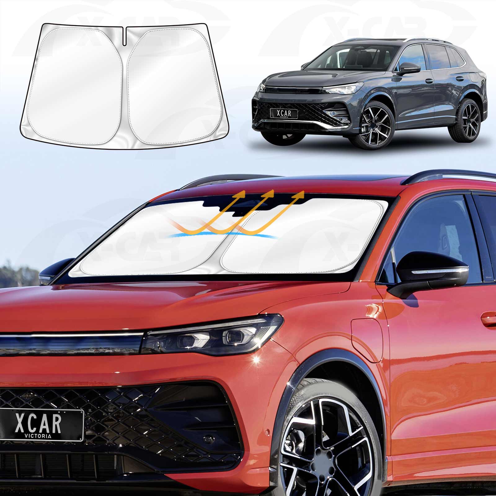 WindScreen Sun Shade for Volkswagen VW Tiguan CT Series 2025-Onwards ...