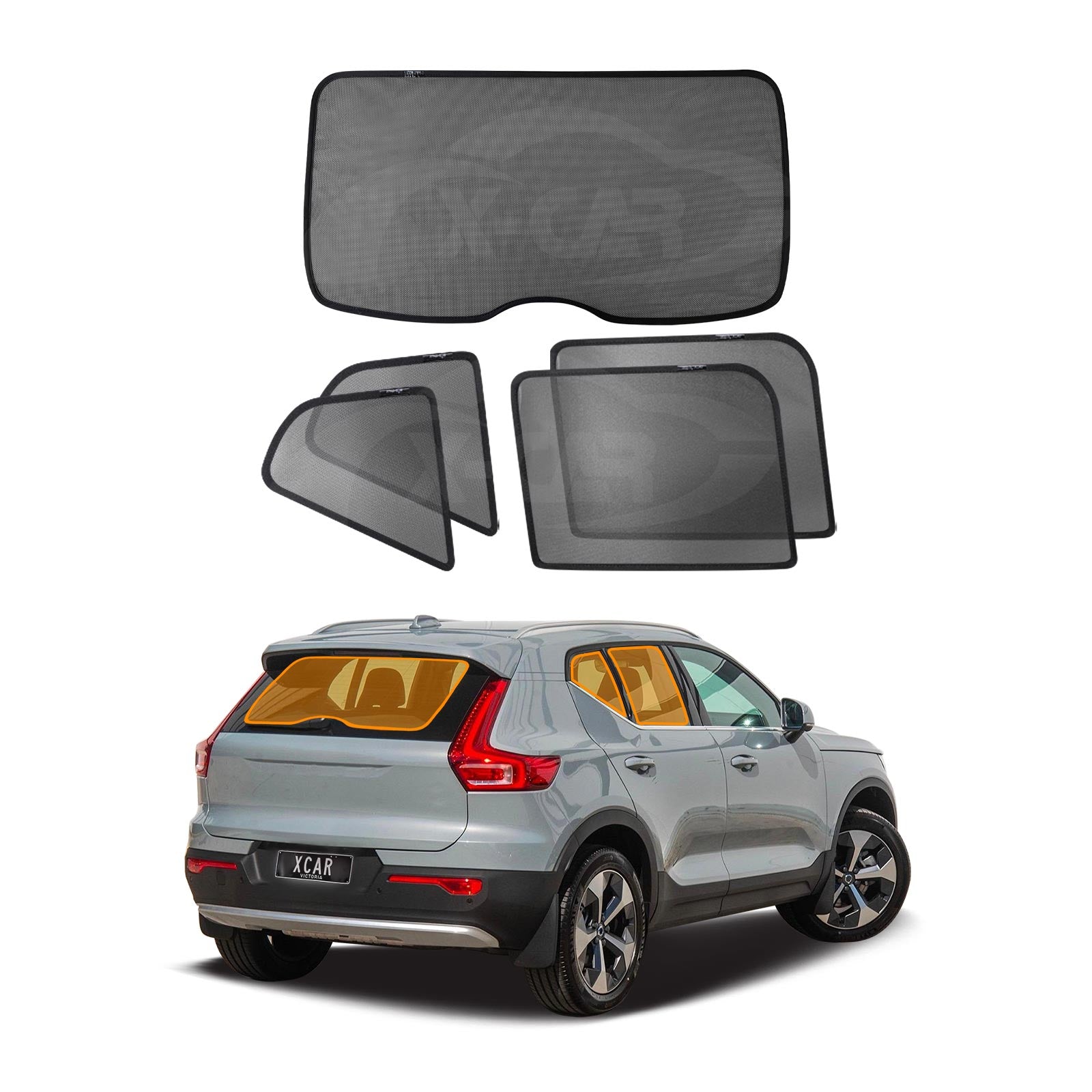 Window Sun Shades for Volvo XC40 2018-Onwards Accessories | X-CAR